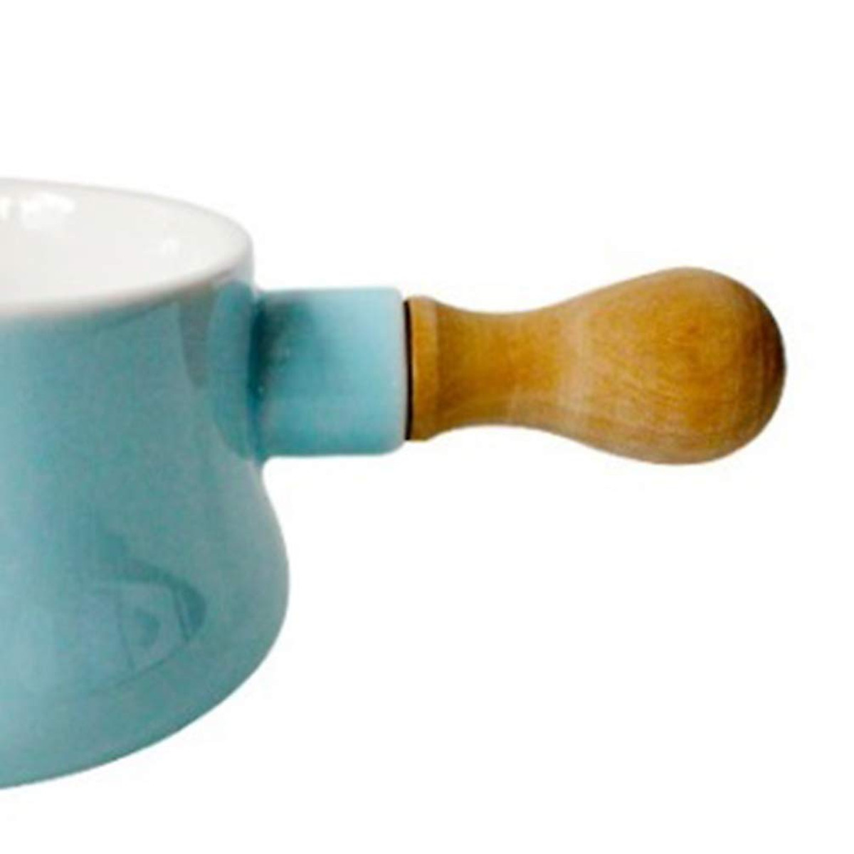 Hemoton Noodle Bowl Coffee Warmers Mini Butter Warmer Bowl with Handle Chocolate Warmer Snack Bowl Ceramics Fondue Pot Porcelain Soup Crock Small Soup Pot Dessert Plate French Pottery Bowl