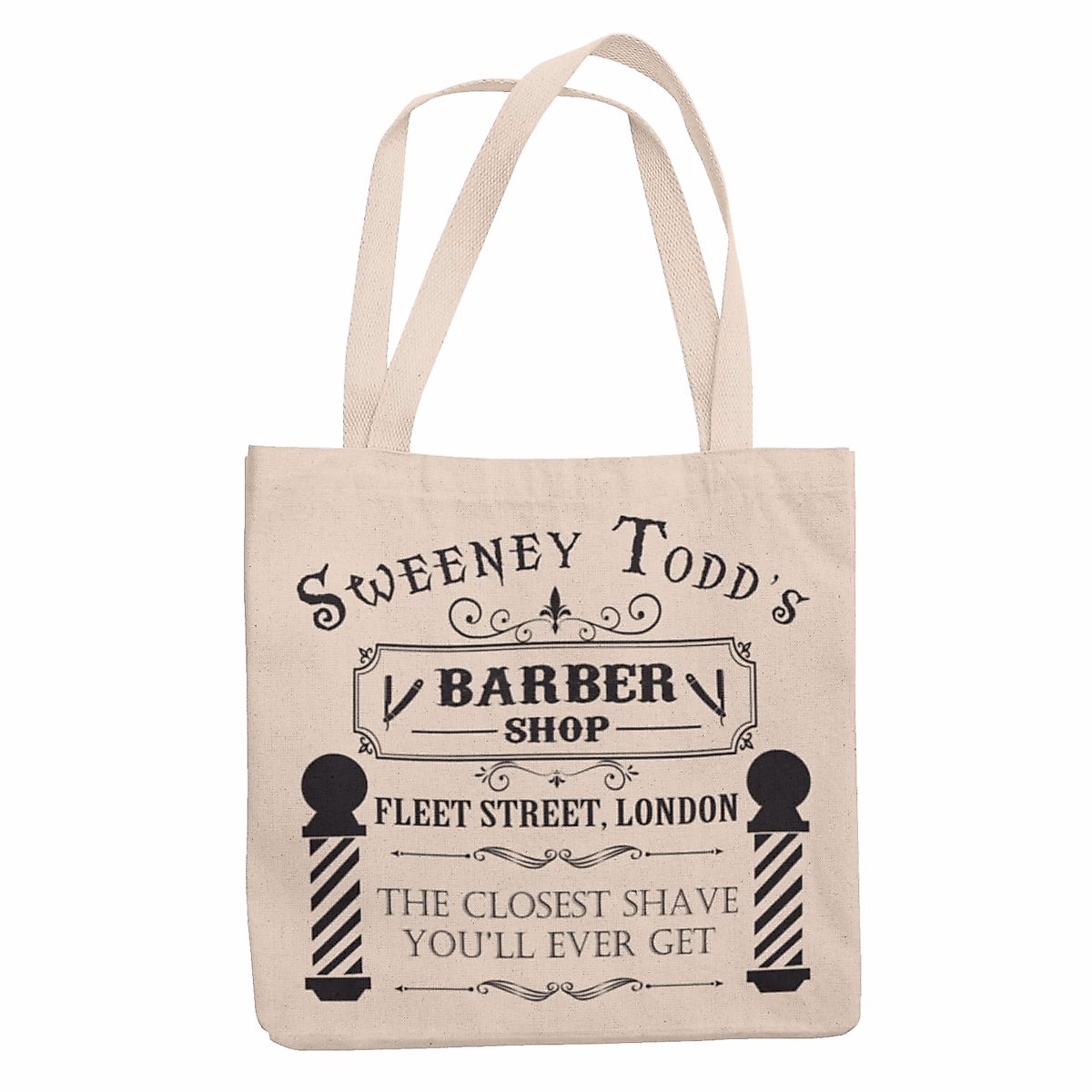 Mighty Circus Sweeney Todd's Barber Shop 100% Cotton Reuseable Grocery Tote