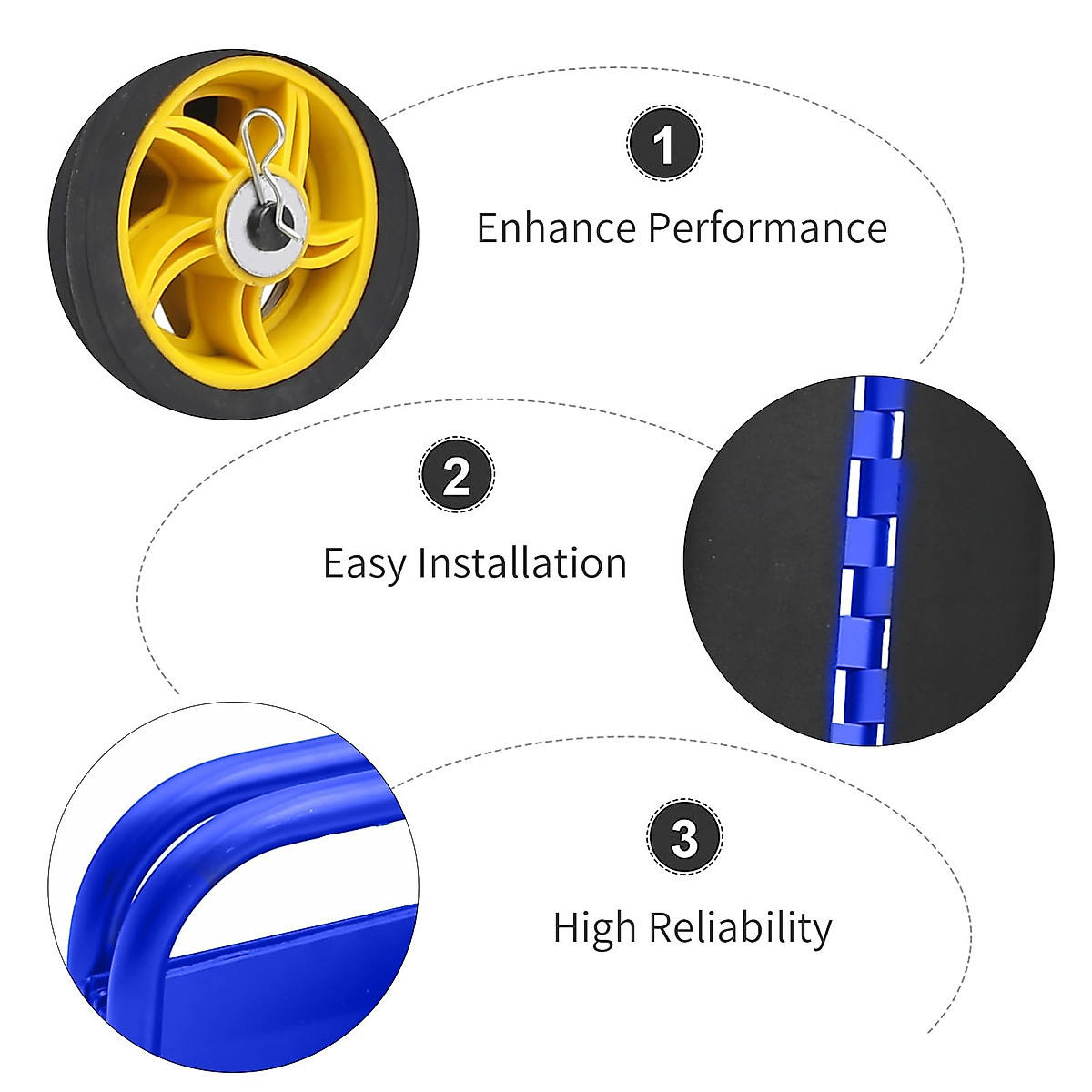 Heavy Duty Panel Dolly with Handle and 2Pcs 10" Solid Rubber Tires Wheels Slab Dolly 1000 Pound Weight Capacity All Terrain Moving Cart Handling Panel Dolly Heavy Dity Door Cart Dolly