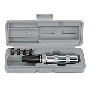 ABN Manual Reversible Impact Driver Set - Flathead 5/16 and 3/8in and Phillips #2 and #3 Hand Impact Driver Tool Bits