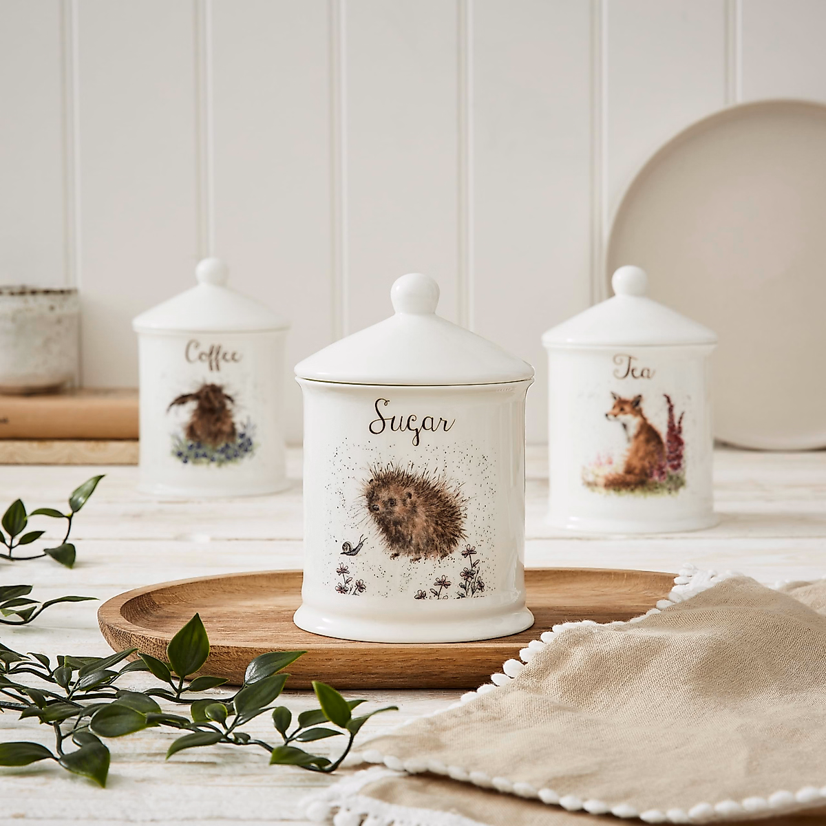 Royal Worcester Wrendale Designs Hedgehog Sugar Canister 14.5cm