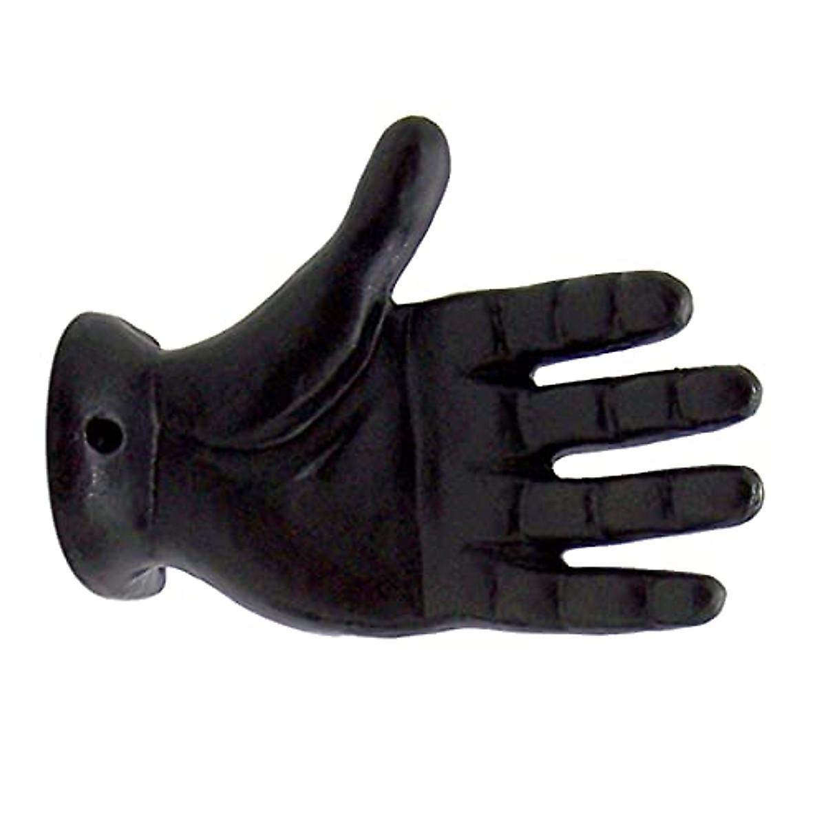 Rustic Weathered Single Black Cast Iron Left Hand Wall Hooks, Unique Home Décor, 6 Inches