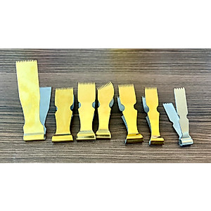 Professional Maggash | Manqat | Manqash | Maamoul Tweezers| Pastry Tongs | Dough Scraper Press | Baking Crimper Tool for Decorating and Sealing Shakarbura, Maamul, and Pie Crusts | (13 Precise Teeth)