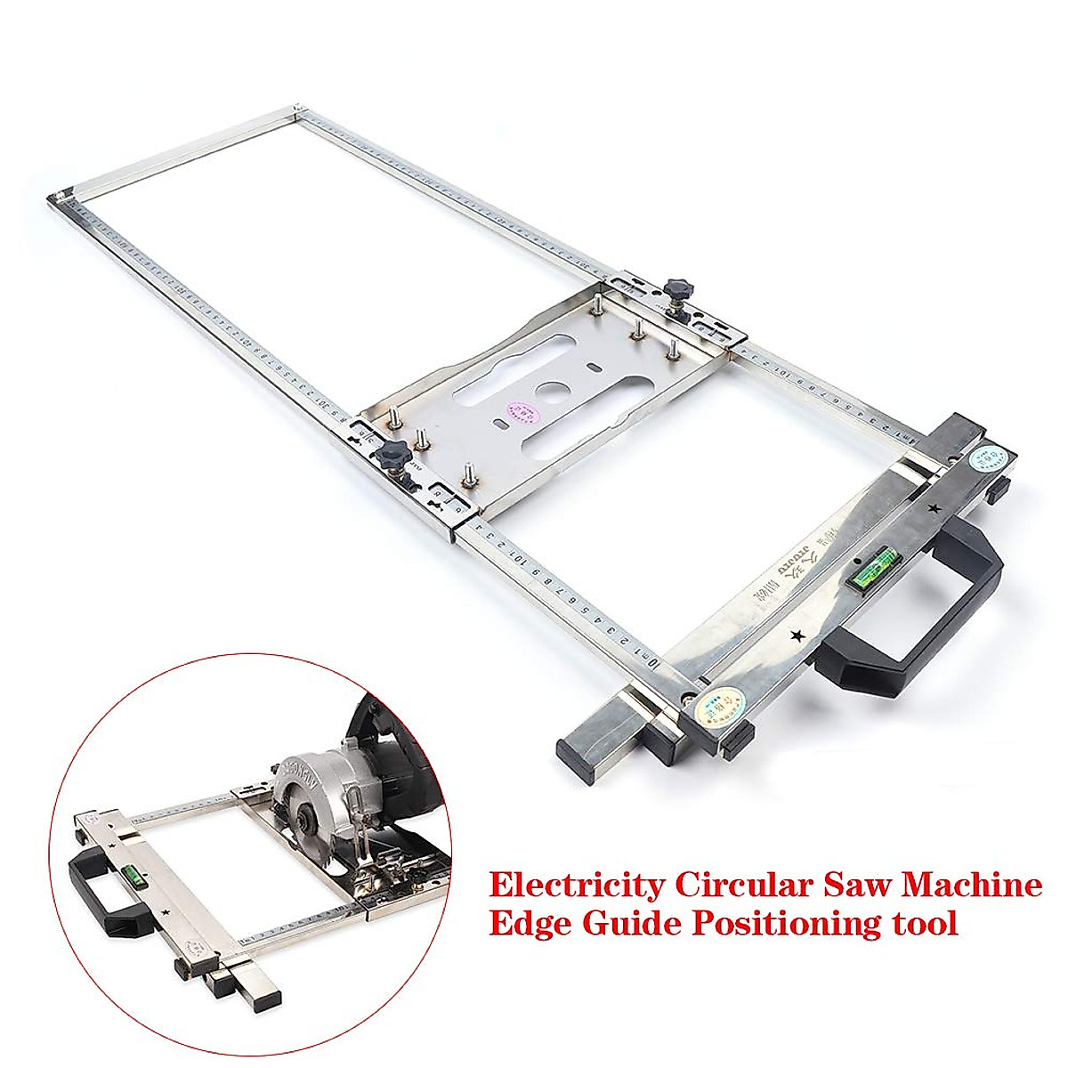 Edge Guide Positioning Cutting Board Tool Electricity Circular Saw Trimmer Machine Stainless Steel Edge Guide Positioning Cutting Board Multi-function Electricity Circular Saw Trimmer Machine