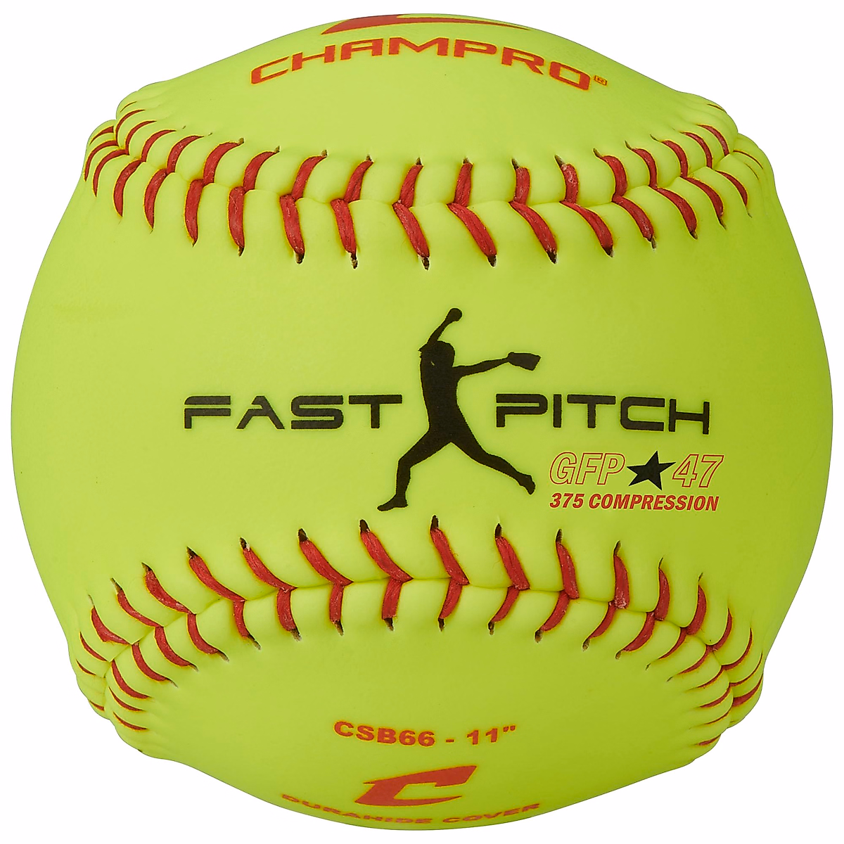 Champro 11" Recreational Fast Pitch Softballs with Durahide Cover, 12 Pack