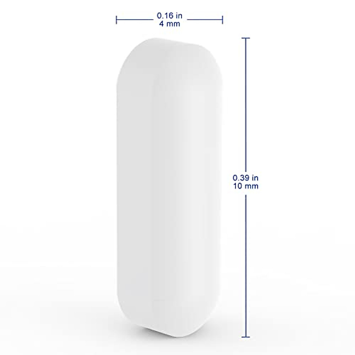 Labasics 5-Pack Stir Bar Set, 10 mm PTFE-Coated Magnetic Stirring Bars White Laboratory Stir Mixer for Stirrers, 5 PK