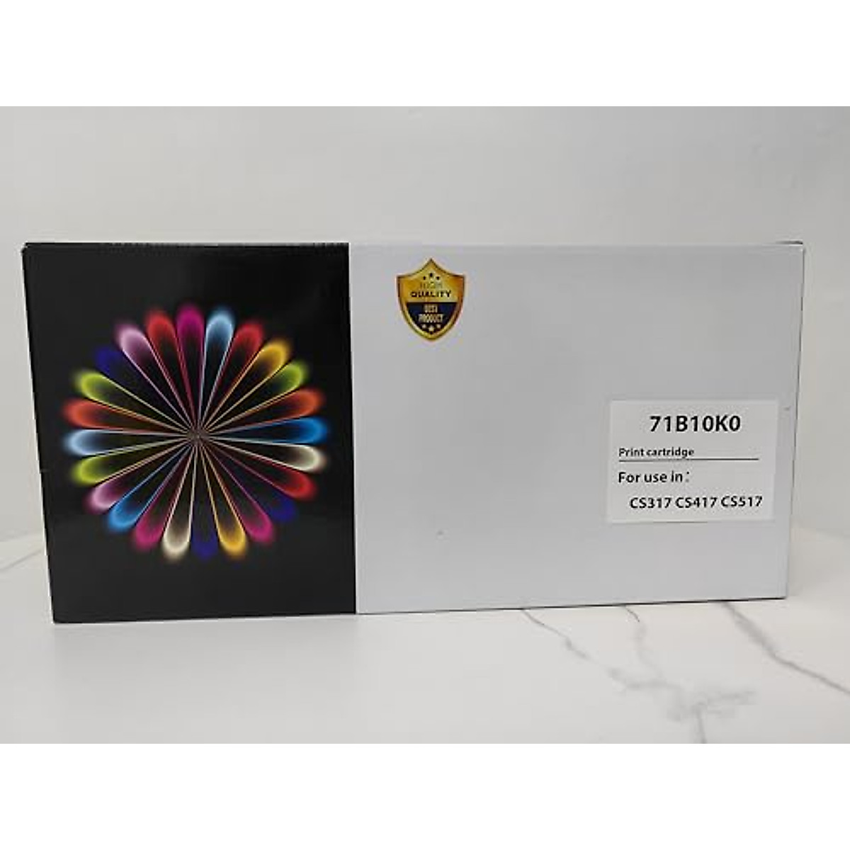 Kminoteh 71B10K0 Toner Cartridge Replacement for CS317 CS417 CS517 CX317 CX417 CX517 Toner Cartridge for CS317dn CX317dn CS417dn CX417de CS517de CX517de Printers(Black, 3000 Pages Not OEM)