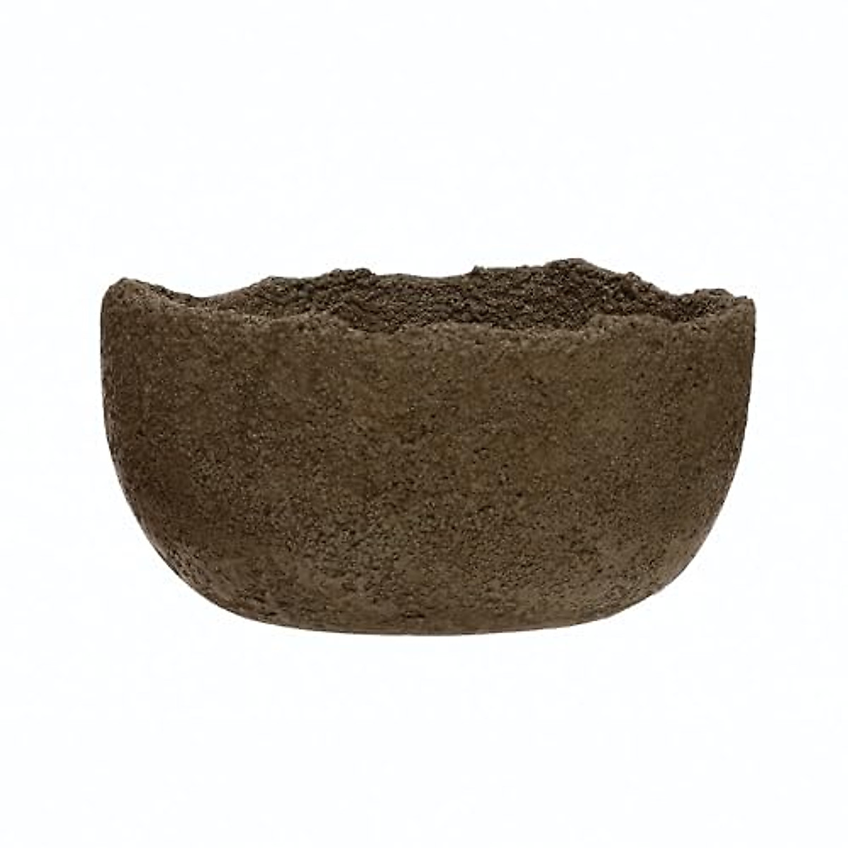 Creative Co-Op Decorative Textured Sandstone Bowl, 9" L x 9" W x 5" H, Brown