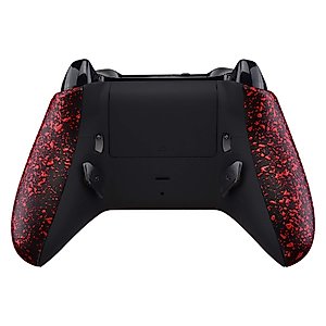 eXtremeRate Textured Red Lofty Programable Remap & Trigger Stop Kit, Upgrade Boards & Redesigned Back Shell & Side Rails & Back Buttons & Trigger Lock for Xbox One S/X Controller Model 1708