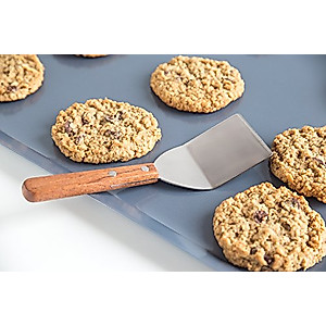 Fox Run - 5341 Fox Run Cookie/Brownie Spatula, 1 x 2.25 x 7 inches, Stainless Steel/Wood