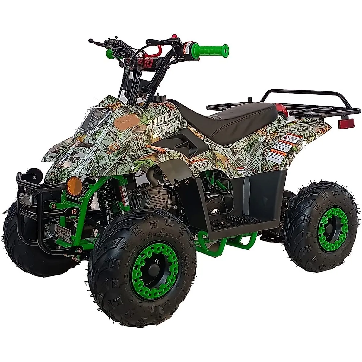 Motor HQ 110cc ATV Fully Automatic Four Wheelers 4 Stroke Engine 6" Tires Quads for Kids Blue Spider
