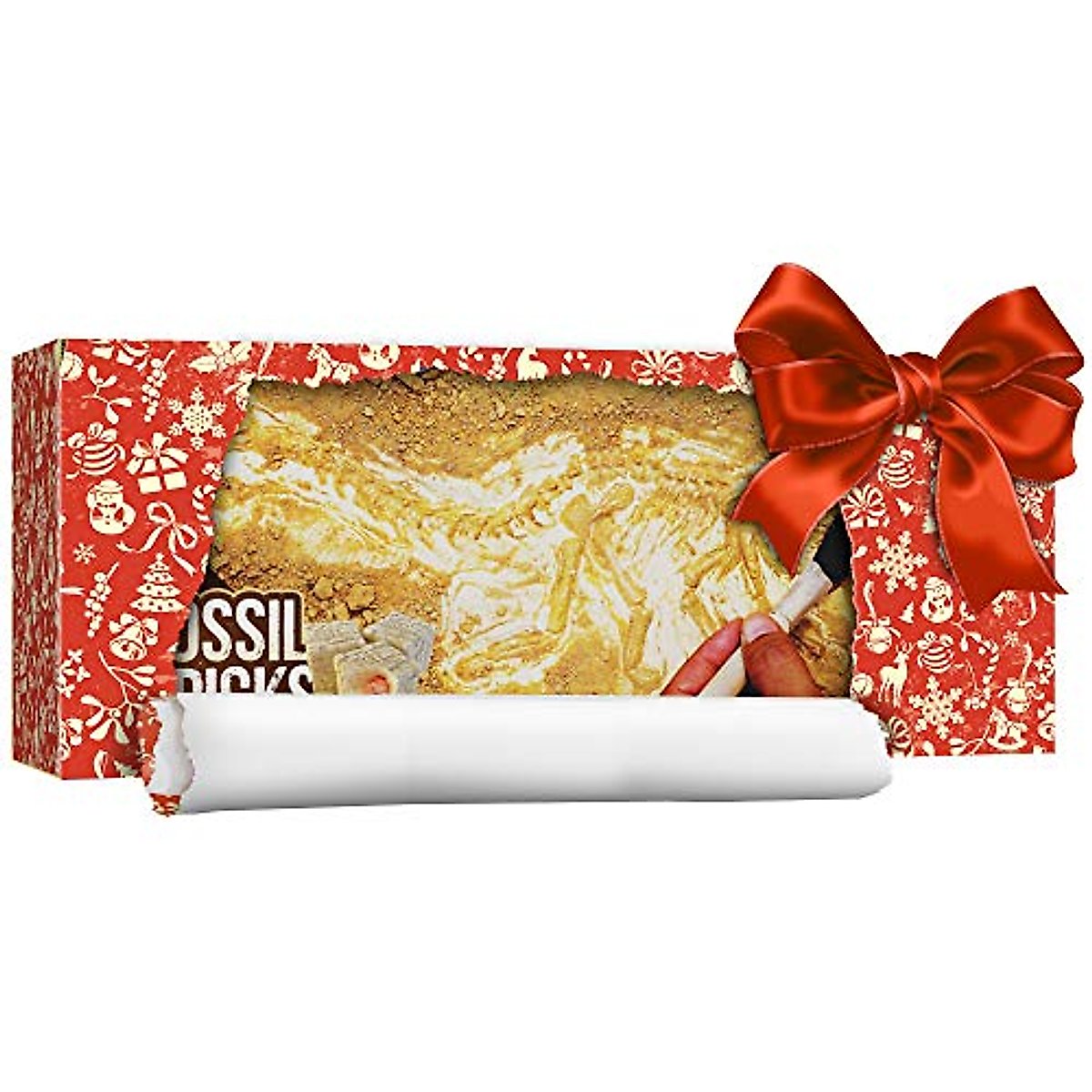 Dig a Dozen Fossil Bricks - Break Open 12 Bricks and Discover 12 Unique Real Fossils - Archaeology Science STEM Gift
