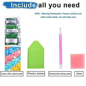 Rustic Flower Diamond Painting Kits for Adults - Farmhouse 5D Diamond Art Kits for Adults Beginner, DIY Full Drill Diamond Dots Paintings with Diamonds Gem Art and Crafts for Adults Home Wall Decor