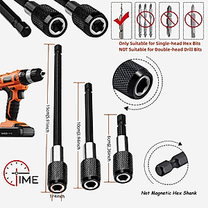 26Pcs Flexible Drill Bit Extension Set,Drill Bit Holder Extension,105° Right Angle Drill Attachmentt,1/4 3/8 1/2"Impact Driver Rotatable Socket Adapter,Bits Holder,Bendable Drill Bit Extension