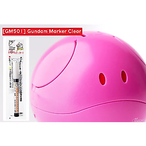 GSI Creos Gundam Marker 3 Types Set Clear Gloss, Clear Matte, Gundam Plated Silver With Kanji LOVE Sticker, 7.87 x 0.39 x 2.36 in