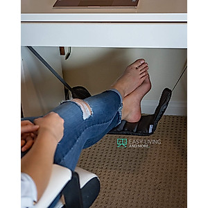 My EZ Fly | Premium Airplane Foot Rest Hammock with Memory Foam and Stable Base | Comfortable Foot Rest for Under Desk at Work Or Travel | Must-Have Travel Accessories | Airplane Footrest