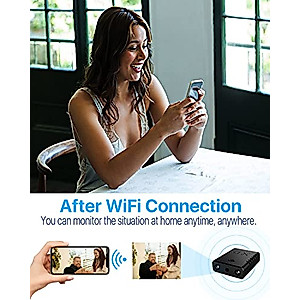 Mini Spy Camera WiFi, Smallest Hidden Cameras HD1080P for Home Security Surveillance with Video Small Portable Nanny Cam with Phone App, Motion Detection, Night Vision for Indoor