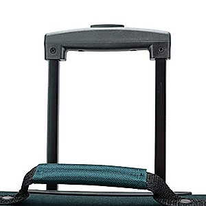 U.S. Traveler Aviron Bay Expandable Softside Luggage with Spinner Wheels, Teal, Carry-on 22-Inch