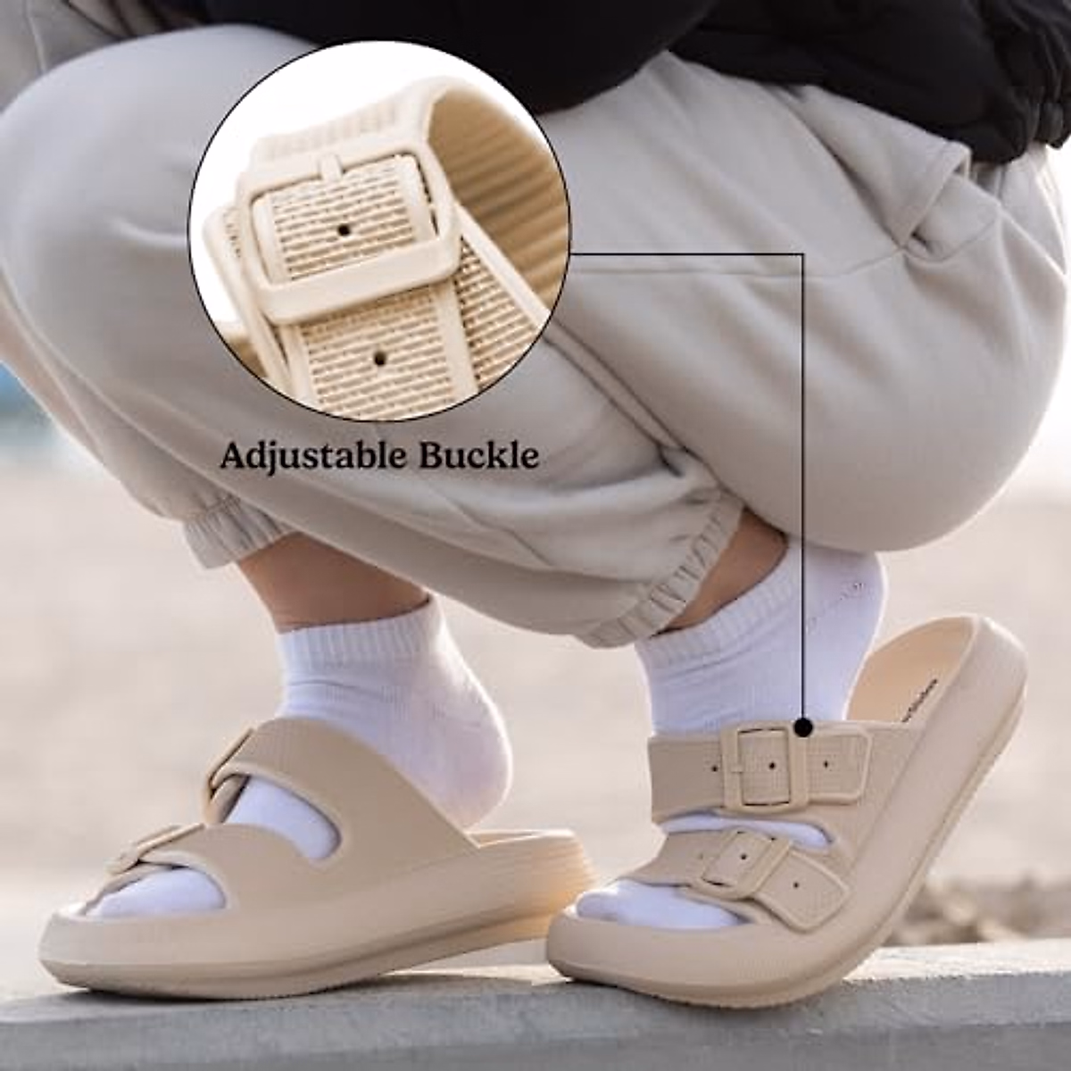 Pillow Slides Women's and Men's Pillow Sandals | Extremely Comfy | Ergonomically Designed | Cushioned Sole | Easy Clean | Lightweight