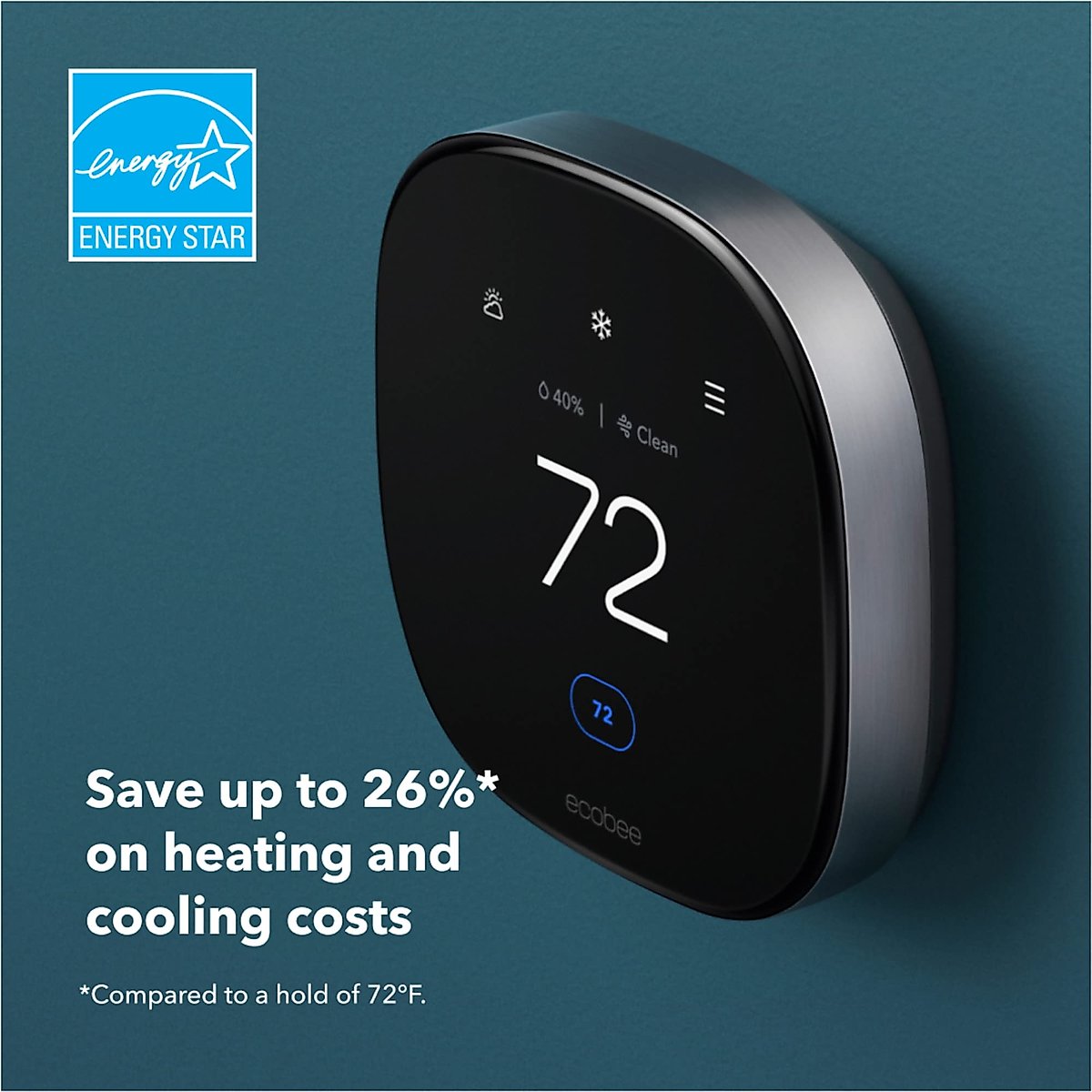 ecobee New Smart Thermostat Premium with Smart Sensor and Air Quality Monitor & Smart Wi-Fi Garage Door Opener, Compatible with Apple HomeKit, Siri, Alexa & Google Assistant