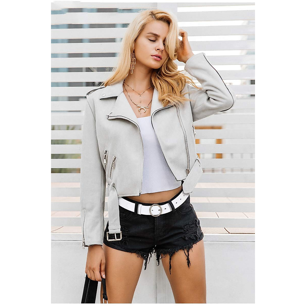 SUOSDEY Fashion Women Leather Belt for Dresses Jeans Pants With Classic Round Buckle