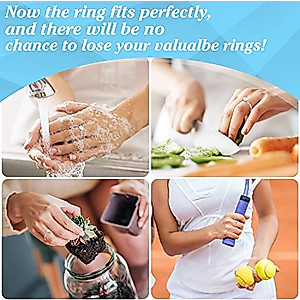 Invisible Ring Size Adjuster for Loose Rings Women Men-8 Pack 8 Sizes,Jewelry Ring Size Adapter Reducer Spacer Jewelry Guard for Any Thin Wide Rings