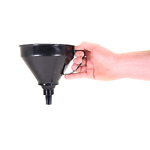 ValesaVales Right Angle Flexible Plastic Funnel Set Comes Complete with 2 Detachable Spout Attachments and Filter for Automotive Oil and Household Uses