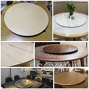 Round Rotating Serving Tray For Dining Table, 20" 24" 28" 32" 36" 39" Wooden Lazy Susan Turntable, 360° Swivel Silent Smooth Rotating Plate, For Easy To Share Food