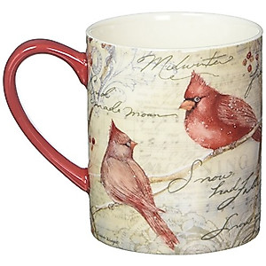 Lang Cardinal Pair 14 oz. Mug by Susan Winget (10995021058), 1 Count (Pack of 1), Multicolored
