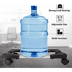 ZAGANA PC Stand-Desktop Stand with 4 Rotating Wheels | Computer Tower Stand with Adjustable Size, Mobile CPU Stand fits Home and Office