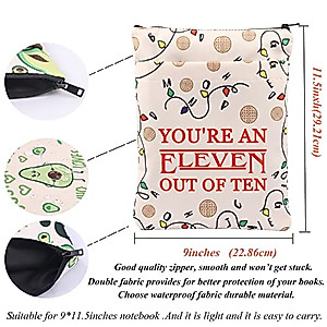 ST Movie Merchandise Book Sleeve 11 Number Book Cover Eleven Fans Book Sack You are Eleven Out of Ten Book Zipper Pouch ST Lovers Book Protector Gift (11BS)