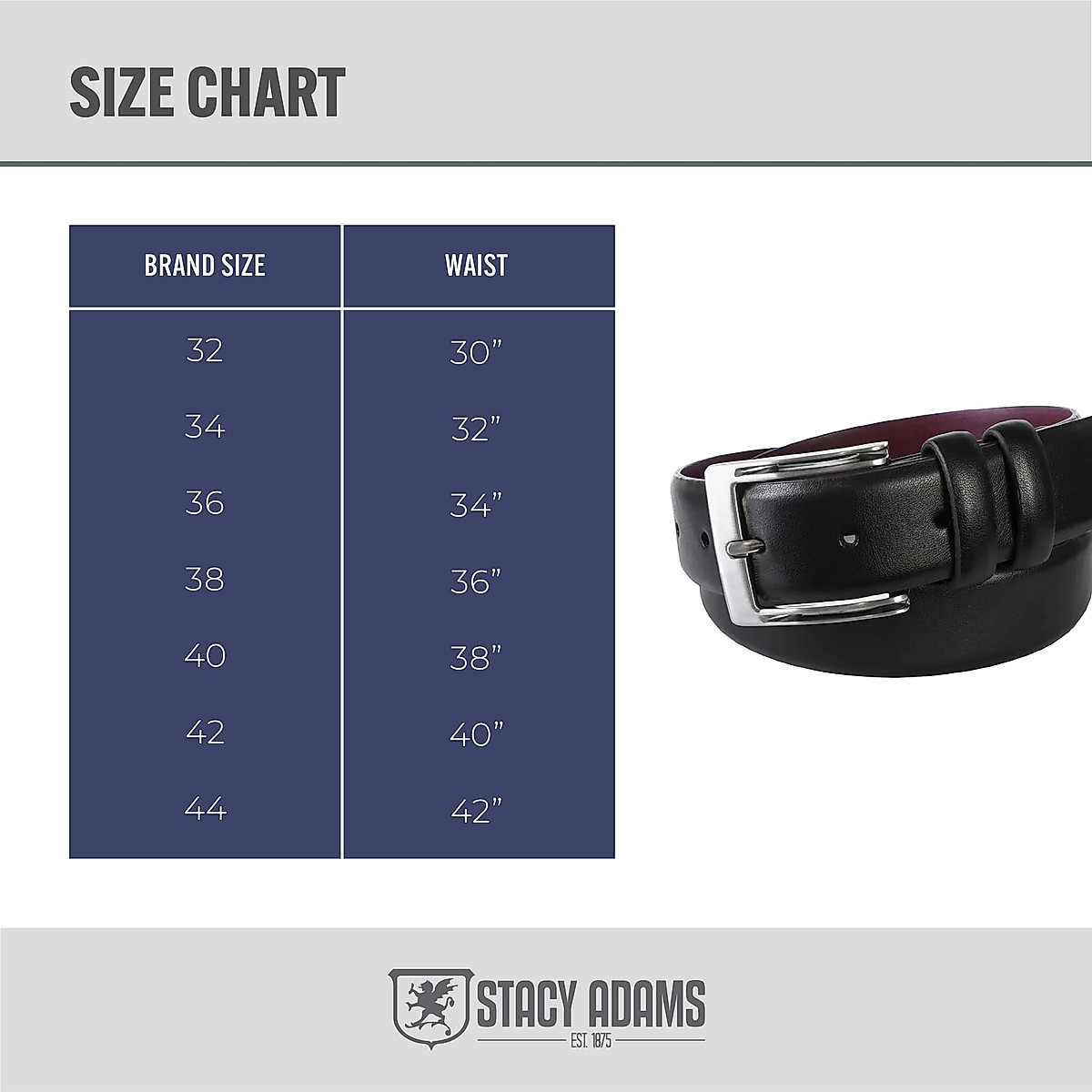 Florsheim Men's Pebble Grain Leather Belt 32MM, Brown, 40