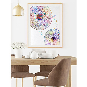 Dignovel Studios 11X14 Unframed Iris Human Eye Blood Vessels Ophthalmology Clinic Watercolor Art Print Poster Housewarming Wall Giclee Office Home Decor DN535