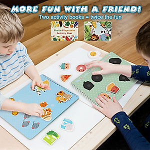 TOY Life Busy Book Preschool Learning Activities Toddler Busy Book with 32 Pages Autism Sensory Learning Materials Preschool Montessori Learning Toys for Kids 3+ Quiet Books for Boys and Girls