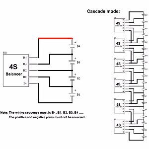 4S 12V 16.8V 1.2A Li-ion Lipo Lifepo4 LFP Battery Active Equalizer BMS Balancer Inductive Balance Lithium Battery Energy Transfer Board (4S)
