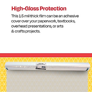 School Smart - 1277258 Laminating Film 1.5 Mil Roll - 25 inch x 200 Foot - 1 inch Core