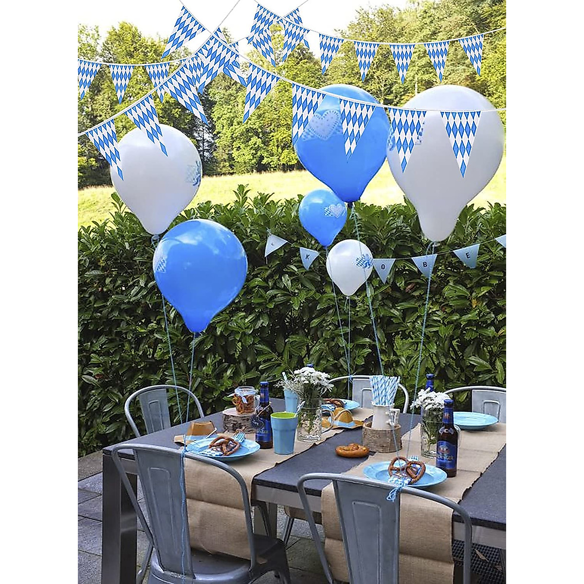 Oktoberfest Decorations Kit German Party Supplies Bavarian Beer Party Decor Banners Flag Germany