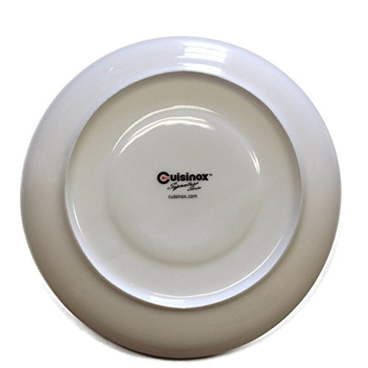 Cuisinox White Porcelain Espresso Cups and Saucers Set, 2 oz., Set of 6