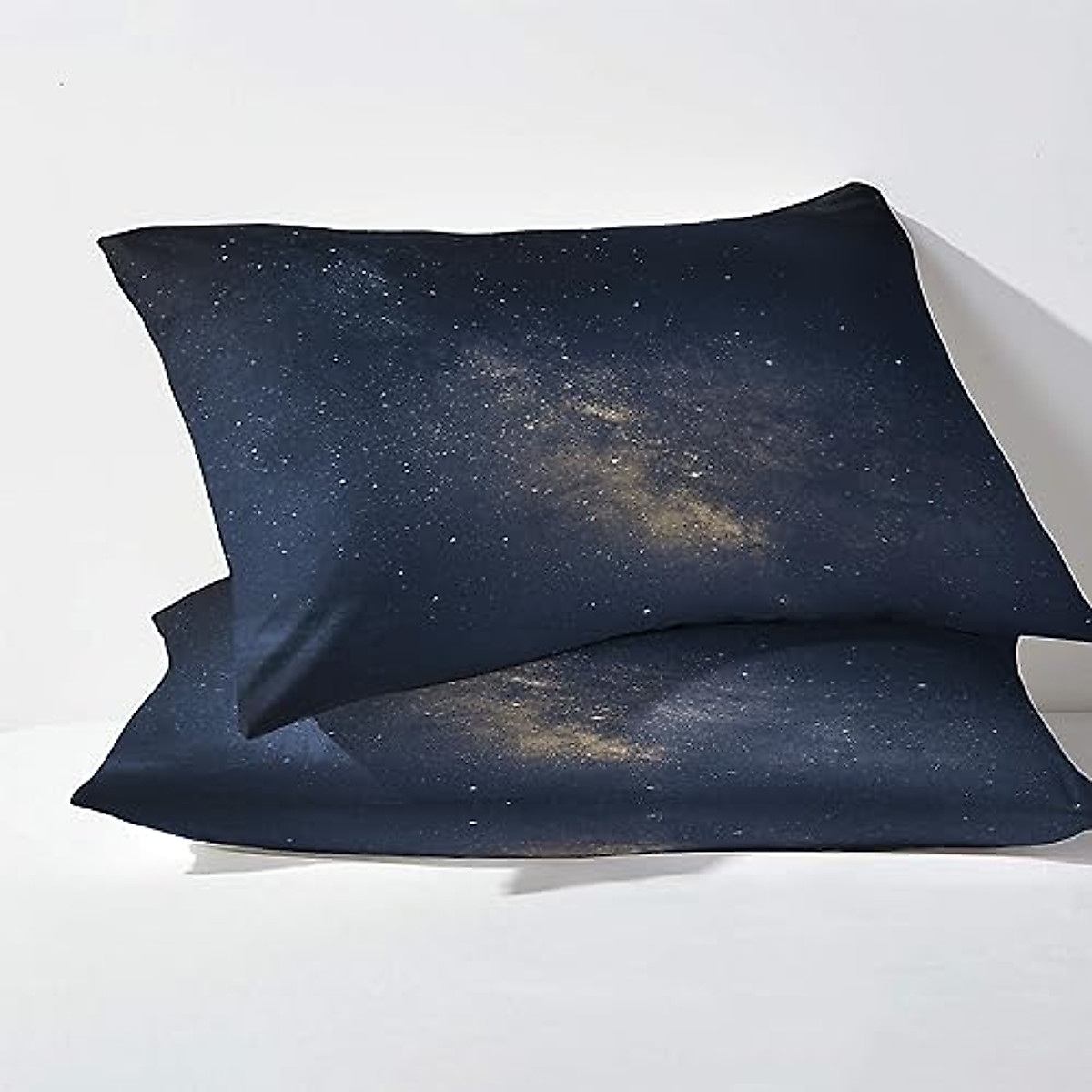 Space Sheets Full Size, Galaxy Stars Sky Bed Sheets, Patterned Bedding Sheets & Pillowcases 4 Piece Set - Soft Microfiber Deep Pocket Fitted Sheet & Flat Sheet & 2 Pillow Cases M2-&-176