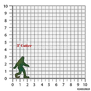 Sweet Prints Inc Bigfoot/Sasquatch Cookie Cutter - Dishwasher Safe