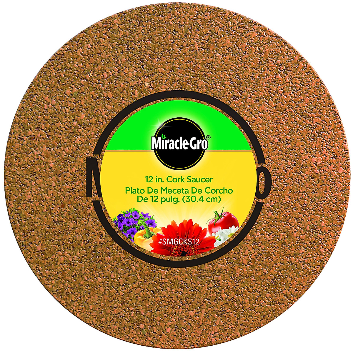 Miracle-Gro SMGCKS12 12" Cork Saucer, Natural