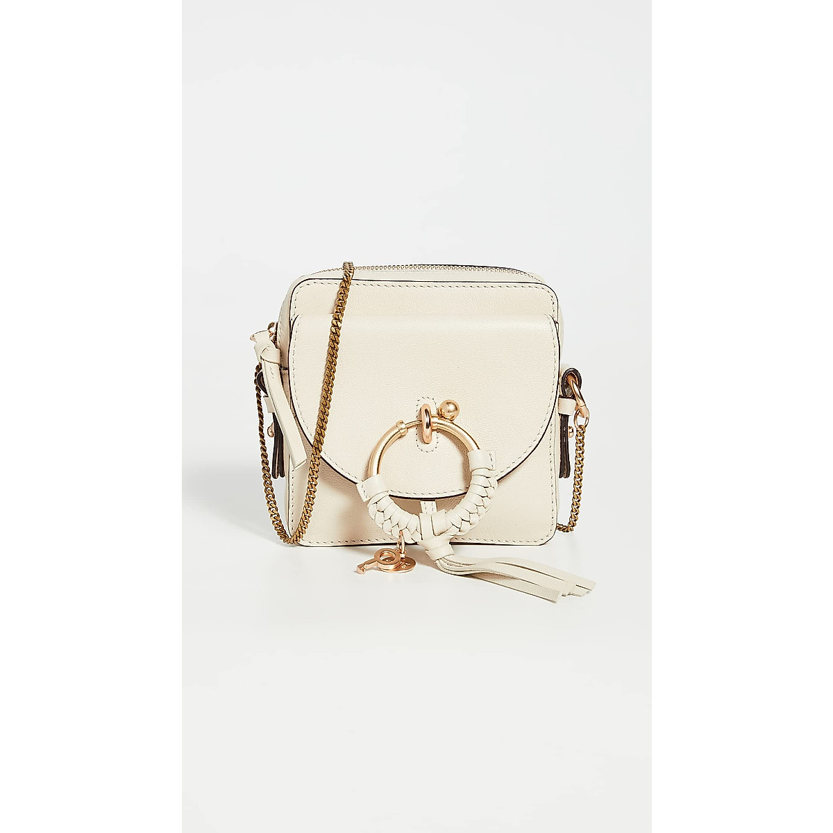 See by Chloe Women's Joan Mini Crossbody, Cement Beige, Off White, One Size