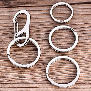 JOVITEC 3 Sets Dog Tag Clip Dog ID Tag with Rings Holder for Dogs and Cats Collars Harnesses