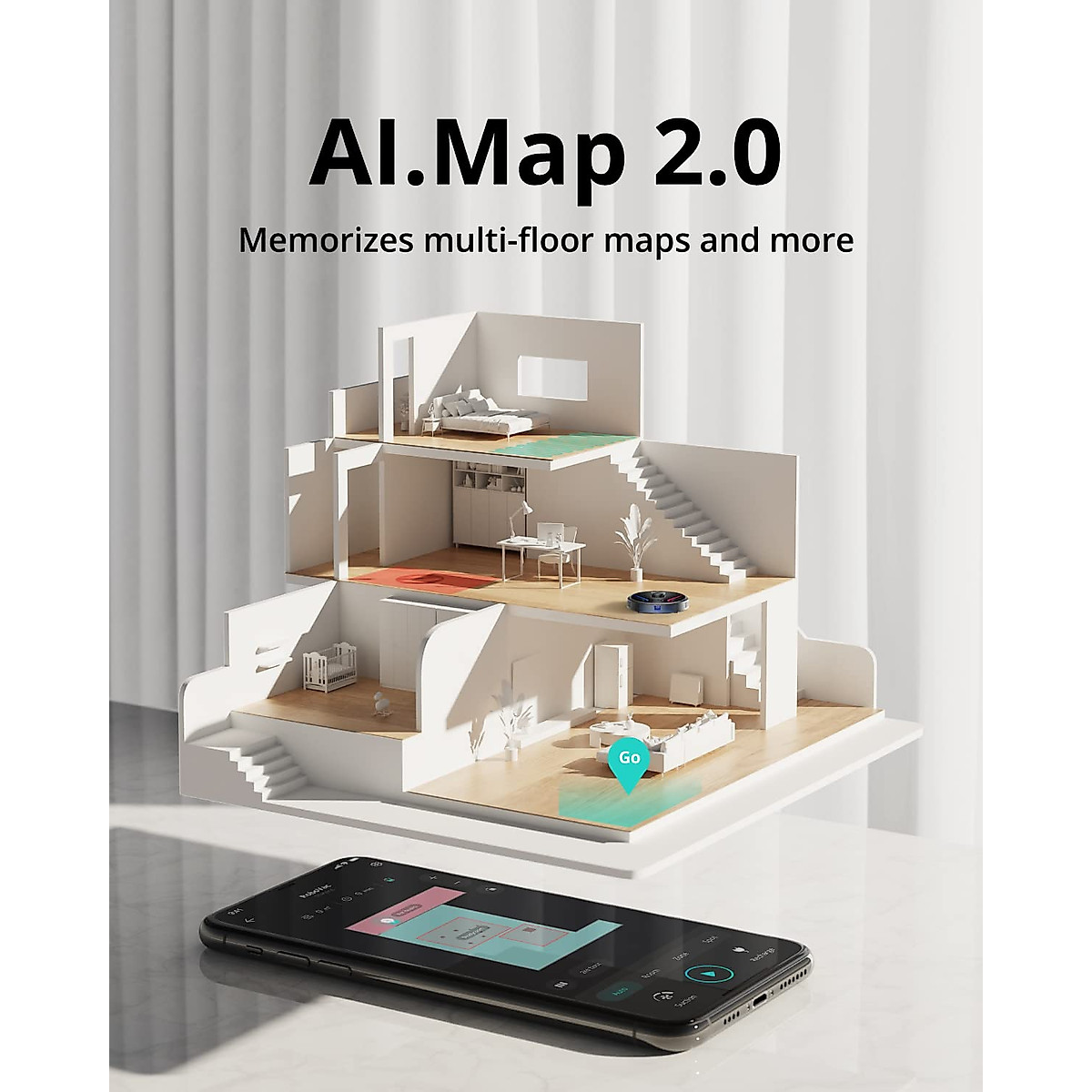 eufy by Anker, RoboVac X8, Robot Vacuum with iPath Laser Navigation, Twin-Turbine Technology generates 2000Pa x2 Suction, AI. Map 2.0 Technology, Wi-Fi, Perfect for Pet Owner