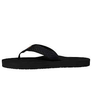 Teva womens Mush Ii-w flip flop sandals, Fronds Black, 9 US