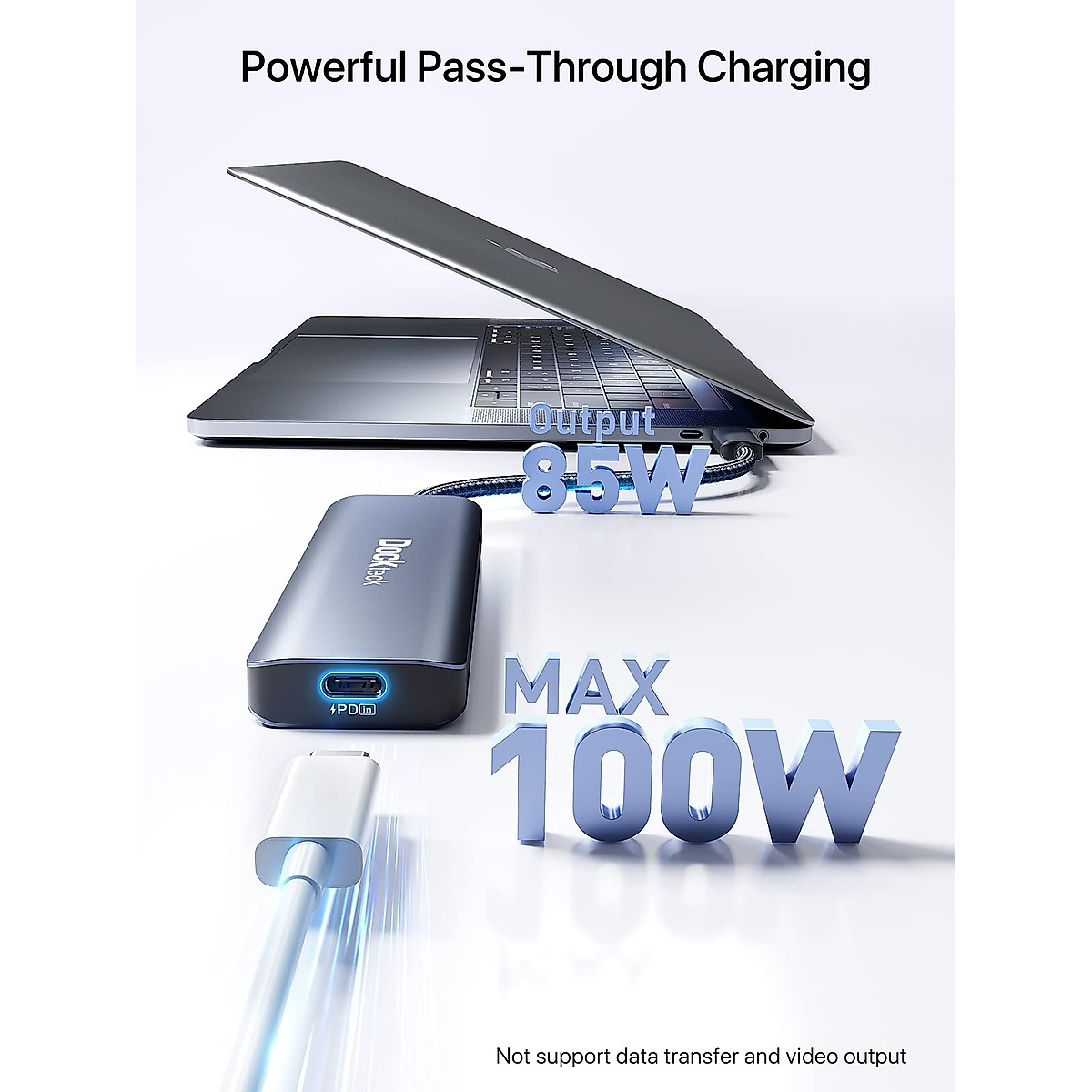 8K HDMI USB C HUB, 5-in-1 USB-C Multiport Adapter, Dockteck USB Dock Dongle with 8K 30Hz/4K 120Hz/4K 60Hz HDMI, 100W PD, 3 x USB 3.0 for Steam Deck, MacBook Pro/Air M1, iPad Pro/Air, Surface Pro 7/8/X