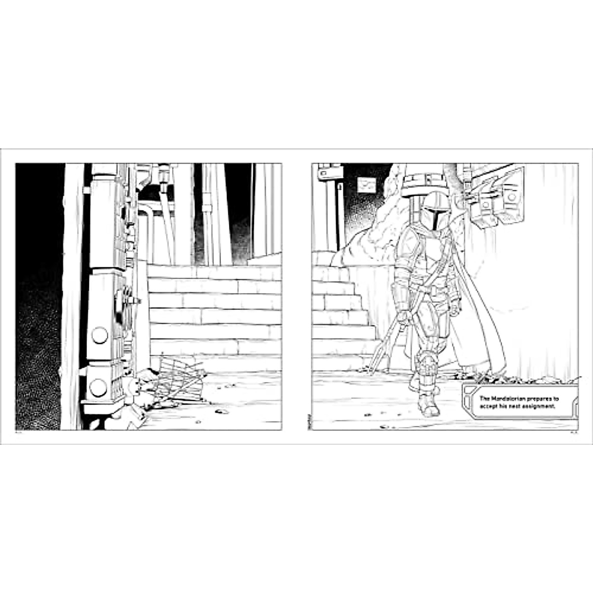 Star Wars The Mandalorian: Bounty on the Move: Coloring Book