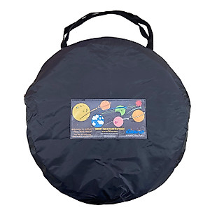 NARMAY® Play Tunnel Space Travel Pop Up Tunnel for Kids Indoor/Outdoor Crawl - 19dia × 60L inch