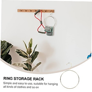 SWOOMEY Ring Tie Rack Metal Organizer Shelf Gold Towel Rack Scarf Hanger Modern Circle Towel Hanger Round Towel Rack Nonslip Steel Tie Rings Belt Shawl Scarf Hanger Round Hanger Wardrobe