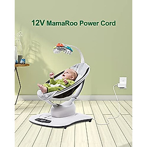 VHBW for 4moms mamaRoo Power Cord for 2/4 Infant Seat Charger, 2015 mamaRoo Infant Seat Bouncer, rockaRoo Baby Swing, OH-1048B1203000U Replacement mamaroo 12V AC Power Cord